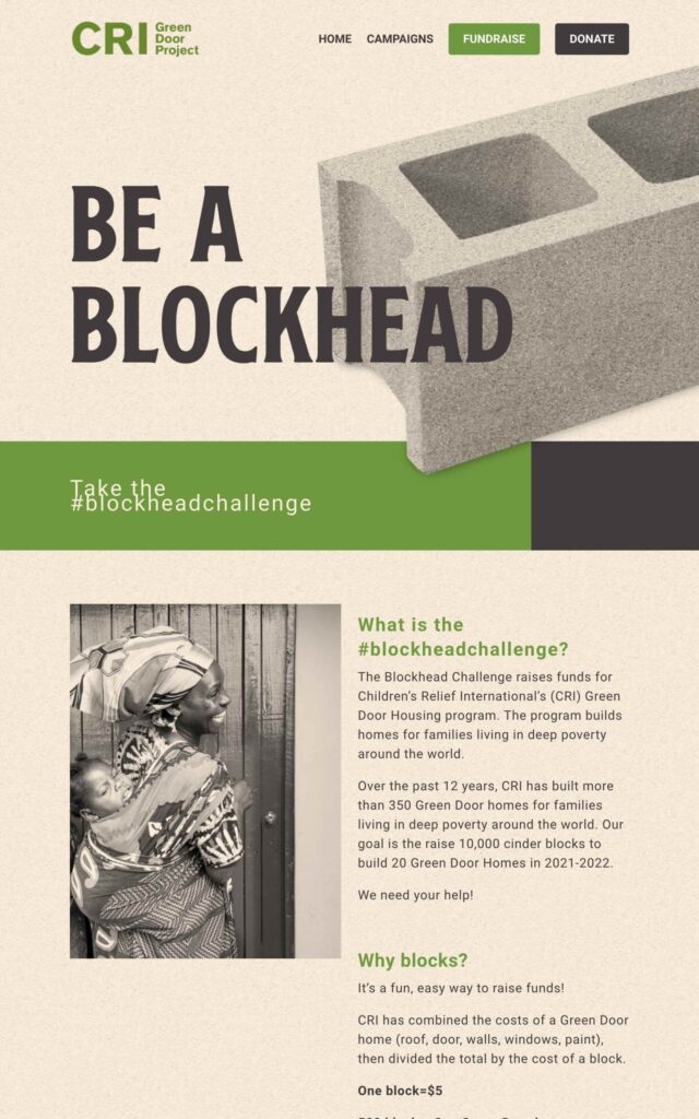 Blockhead Challenge Website Example by Ericks Webs Design