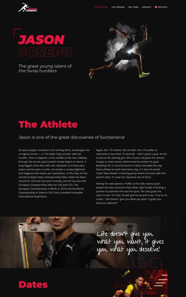 Jason Joseph Website Example by Ericks Webs Design